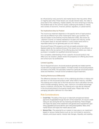 Understanding structured products | PDF
