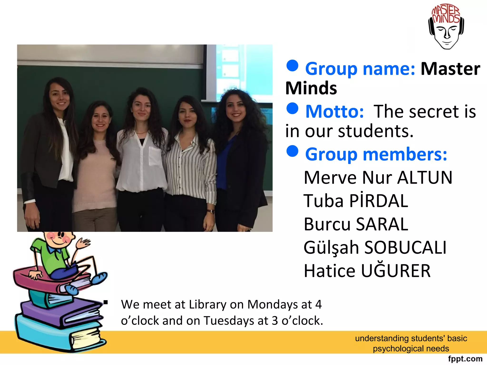 Understanding students' needs | PPT