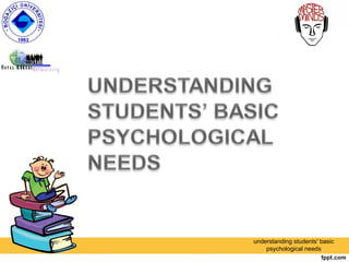 Understanding students' needs | PPT