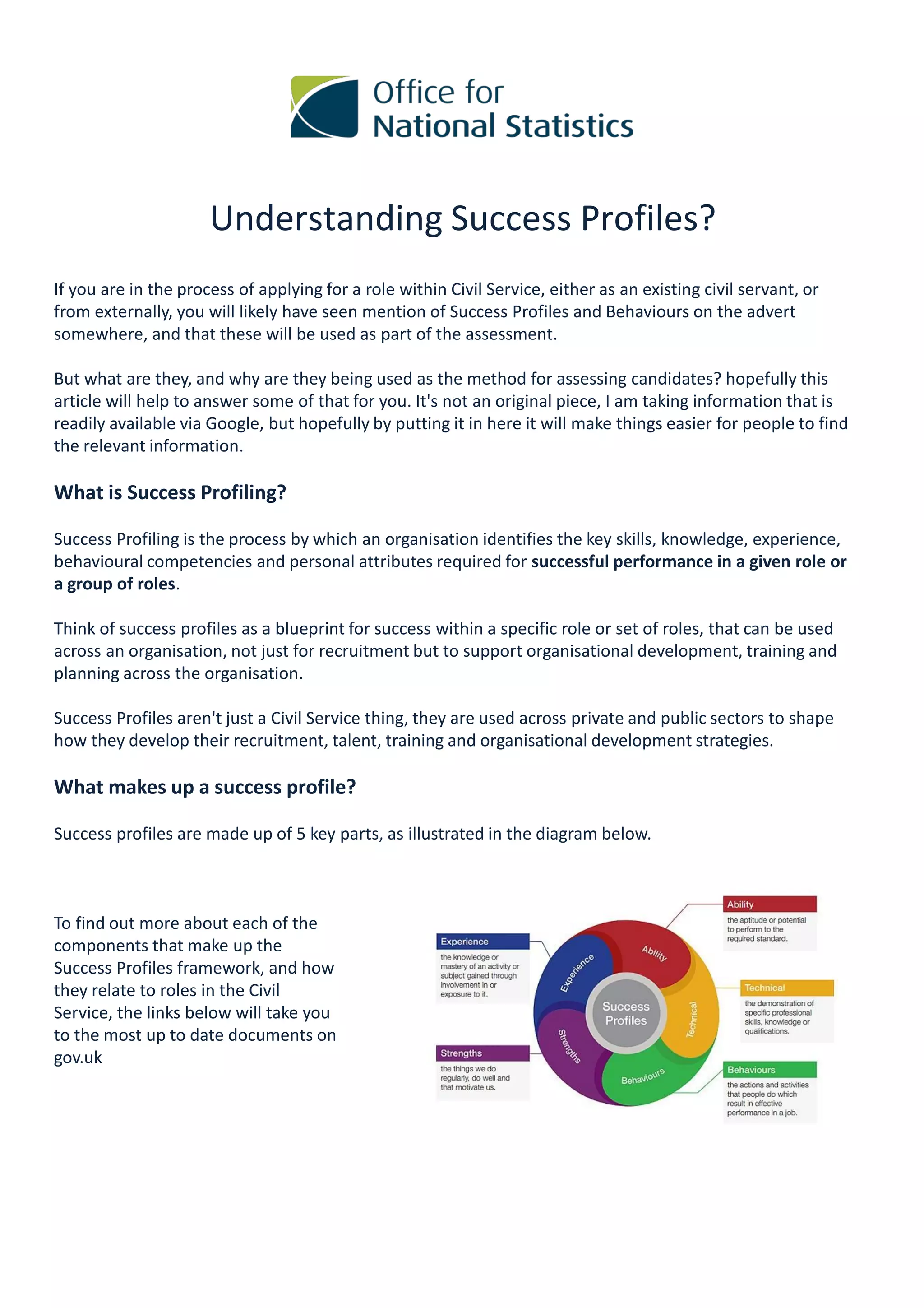 Understanding success profiles | PDF