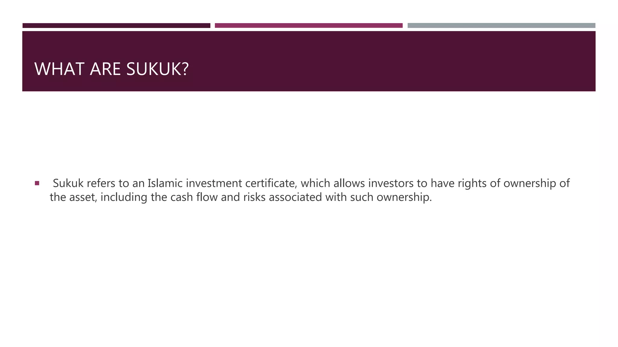Understanding sukuk | PPTX