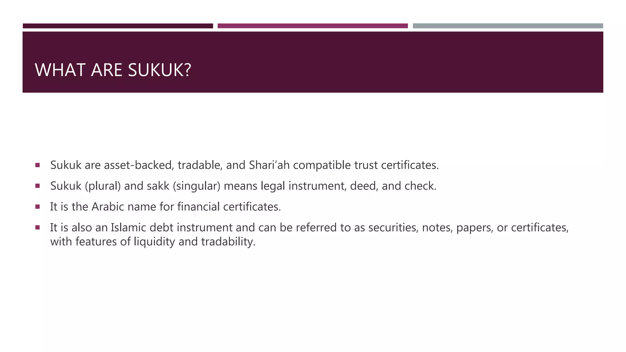 Understanding sukuk | PPTX