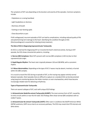 Understanding Supraventricular Tachycardia: Key Insights into ECG ...