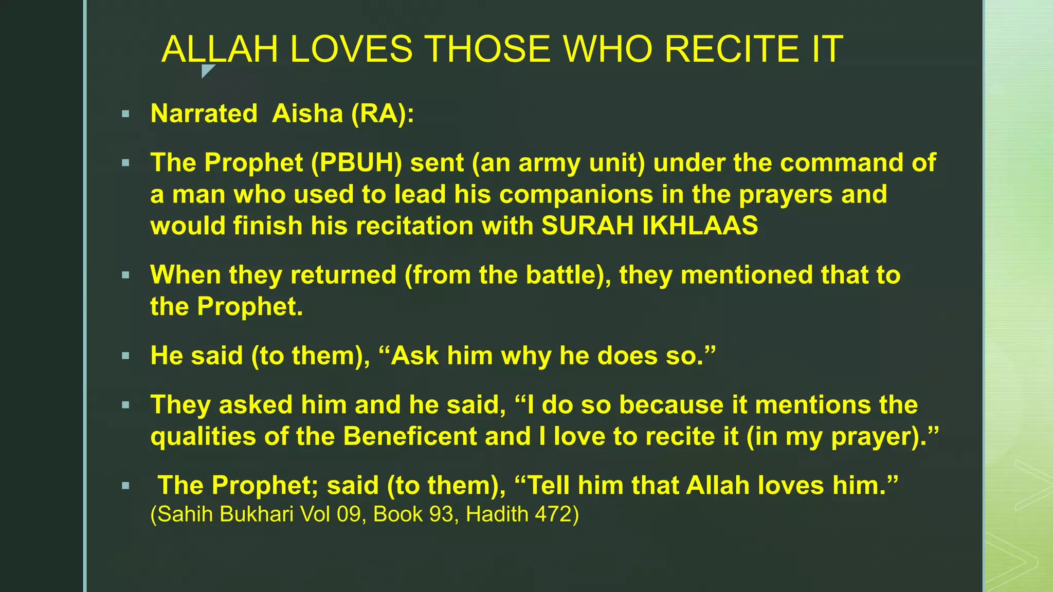 Understanding surah ikhlas | PPTX