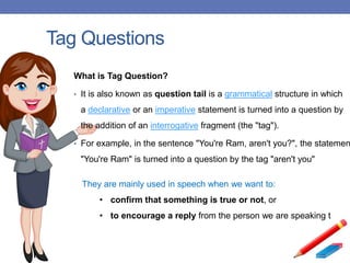 Understanding tag questions | PPTX