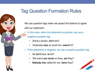 Understanding tag questions | PPTX