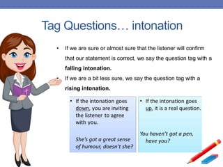 Understanding tag questions | PPT