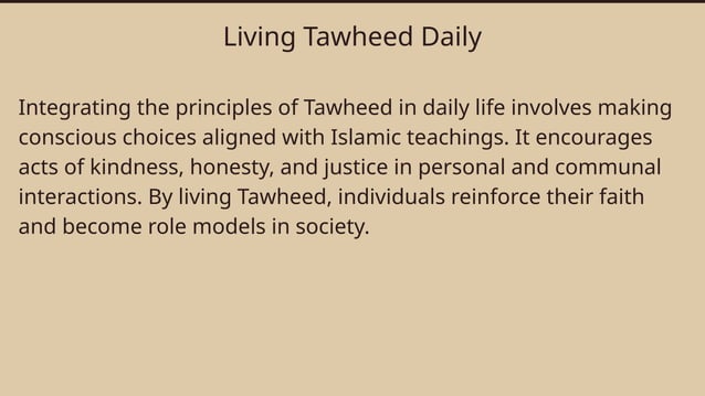 Understanding Tawheed The Oneness of Allah.pptx