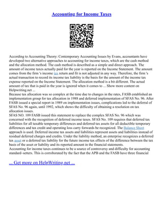 Understanding Taxes Worksheet | PDF