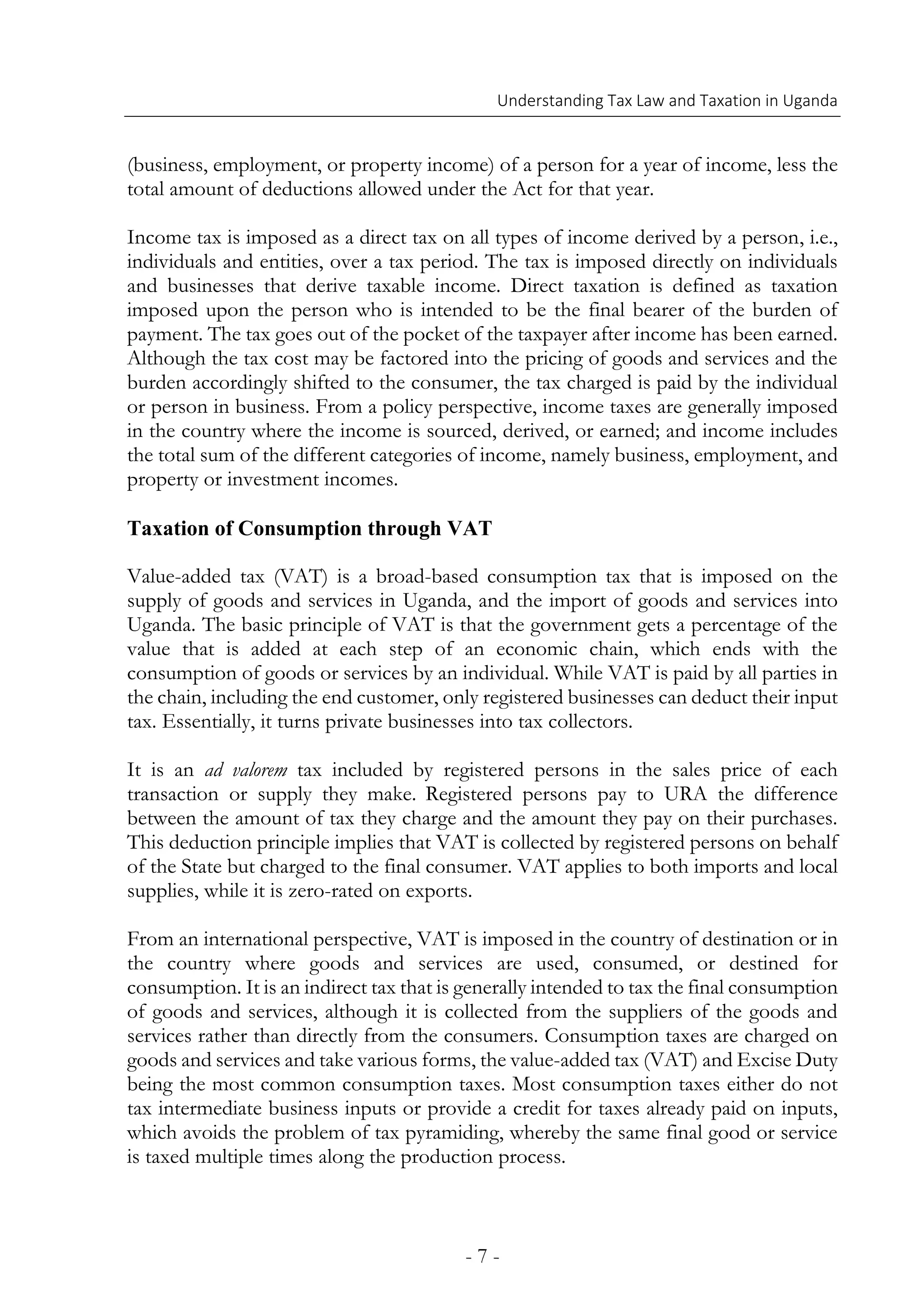 Understanding Tax Law & Taxation in Uganda - Rules, Principles ...