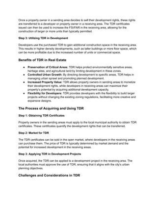 Understanding TDR in Real Estate_ A Comprehensive Guide | PDF