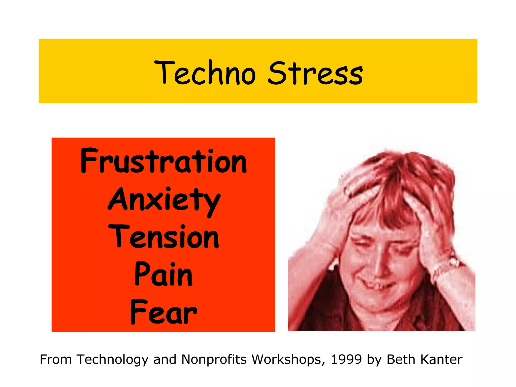 Understanding Techno Stress | PPT