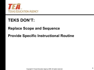 Understanding Texas TEKs updates | PPT