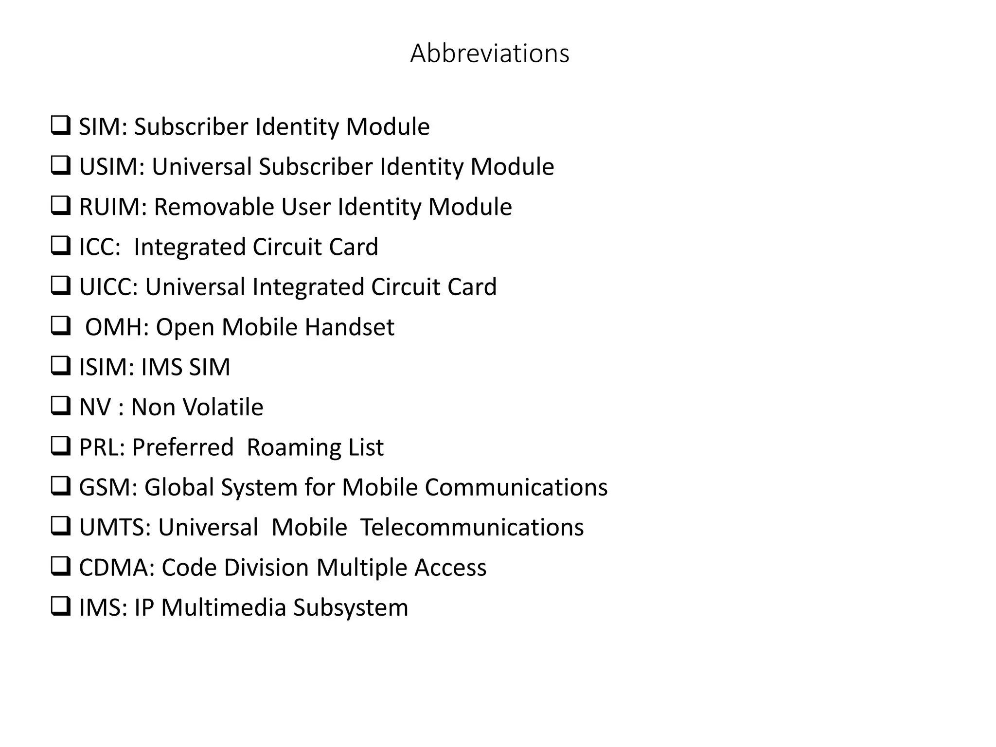 Understanding Telecom SIM and USIM/ISIM for LTE | PDF