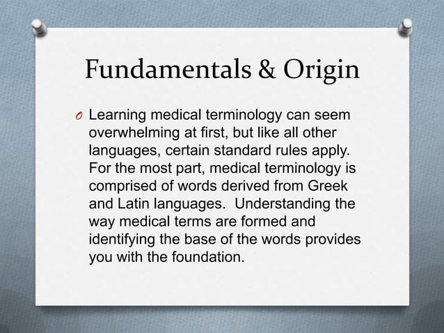 Understanding terminology | PPT
