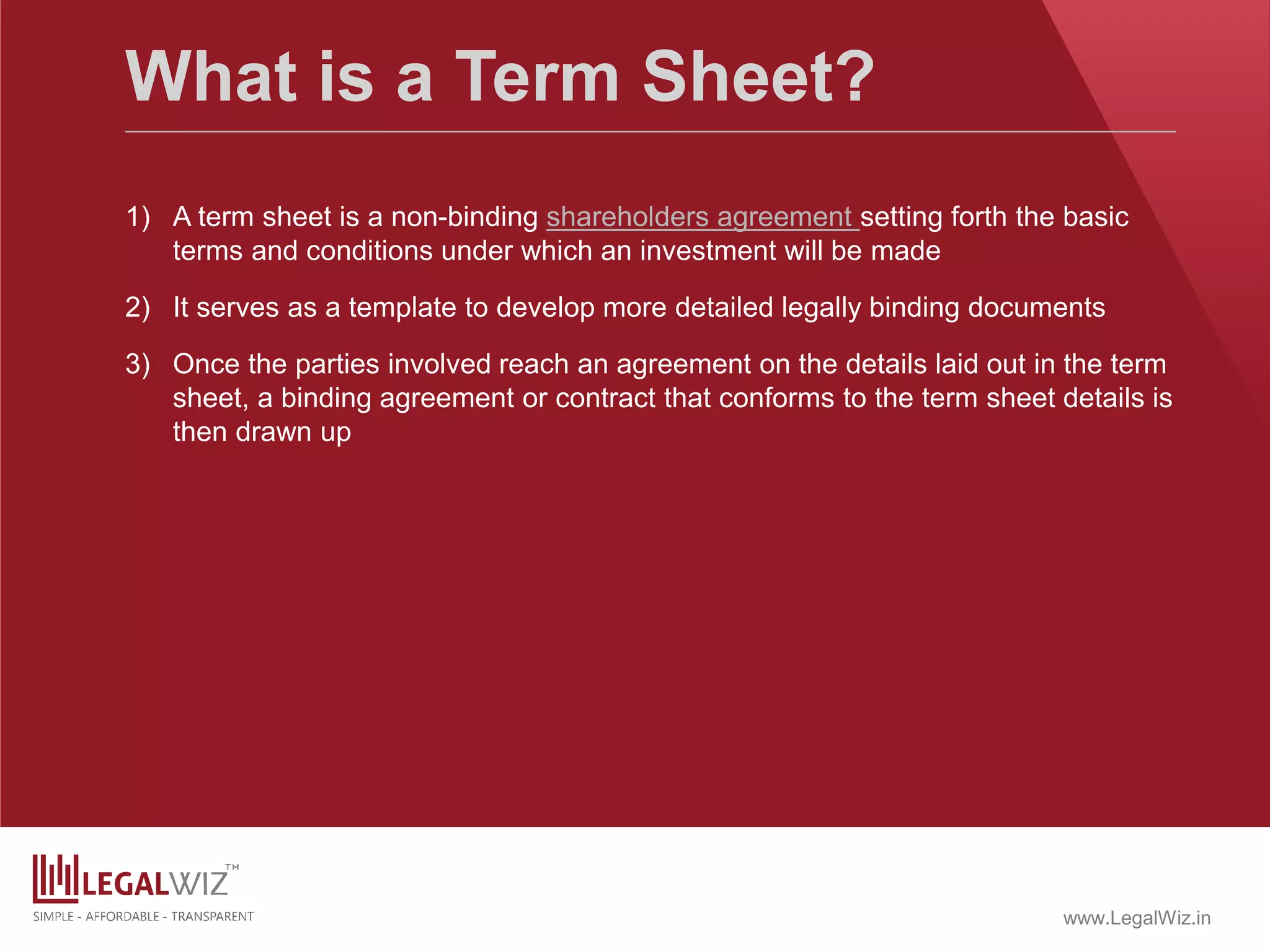 Understanding Term Sheet | PPTX
