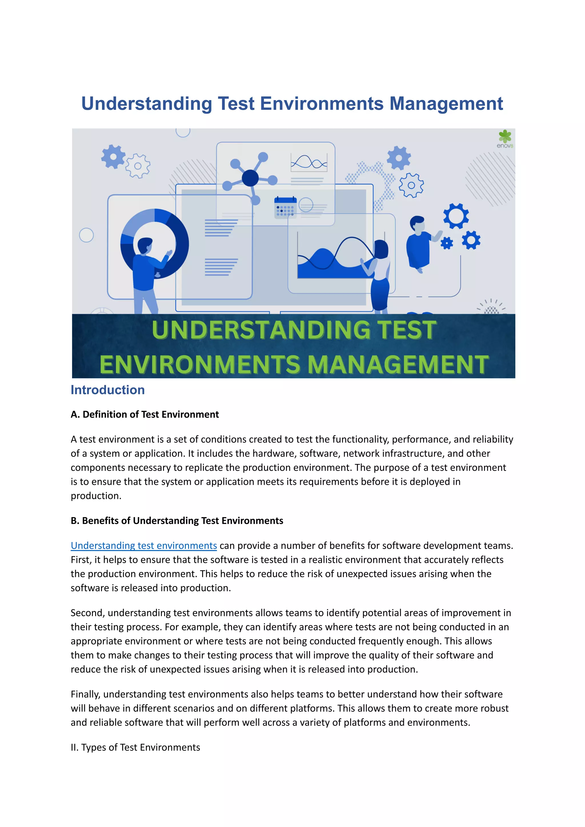 Understanding Test Environments Management | PDF