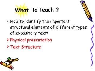 Understanding text organization (teacher) | PPT