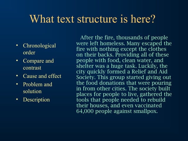 Understanding Text Structure