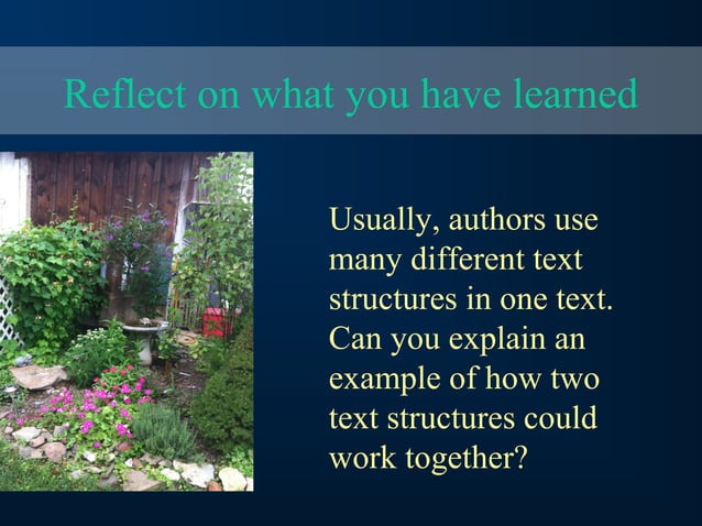 Understanding Text Structure