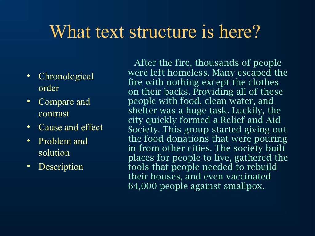 Understanding Text Structure