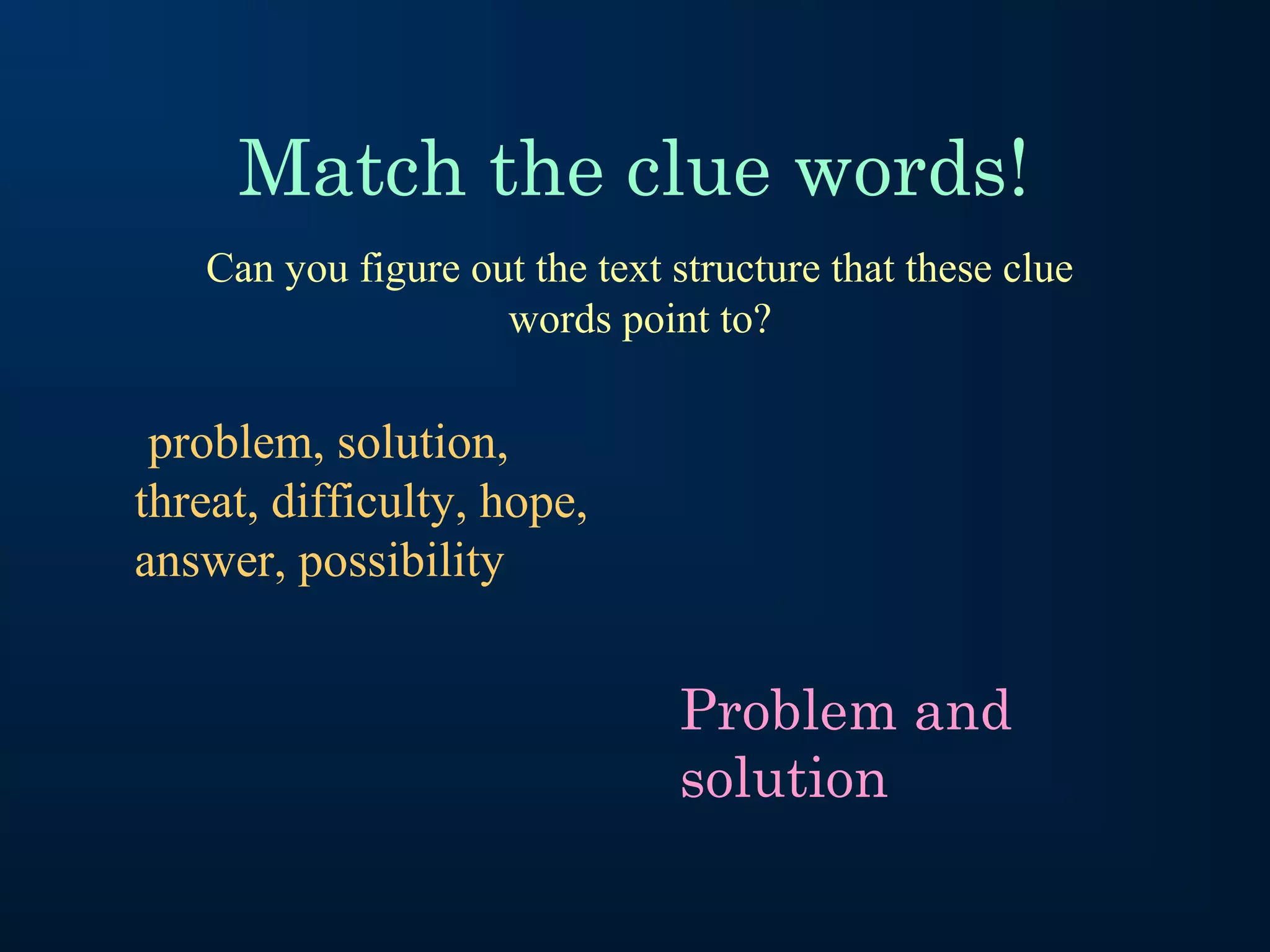 Understanding Text Structure | PPT