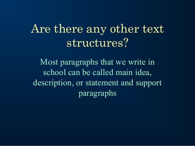 Understanding Text Structures