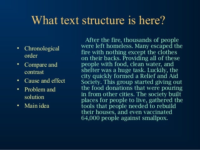 Understanding Text Structures