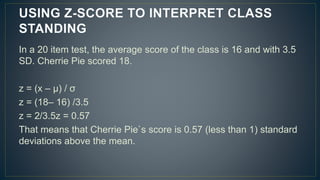 Understanding the Z- score (Application on evaluating a Learner`s ...