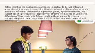 Understanding the 11th Class Admission Process A Guide by Epistemo ...