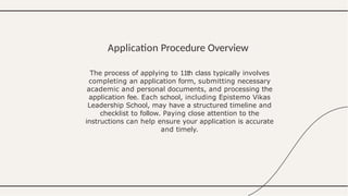 Understanding the 11th Class Admission Process A Guide by Epistemo ...