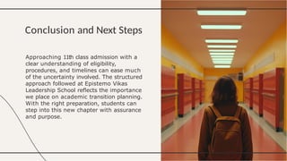 Understanding the 11th Class Admission Process A Guide by Epistemo ...
