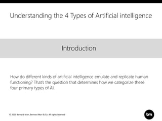 Understanding the 4 Types of Artificial intelligence | PPTX
