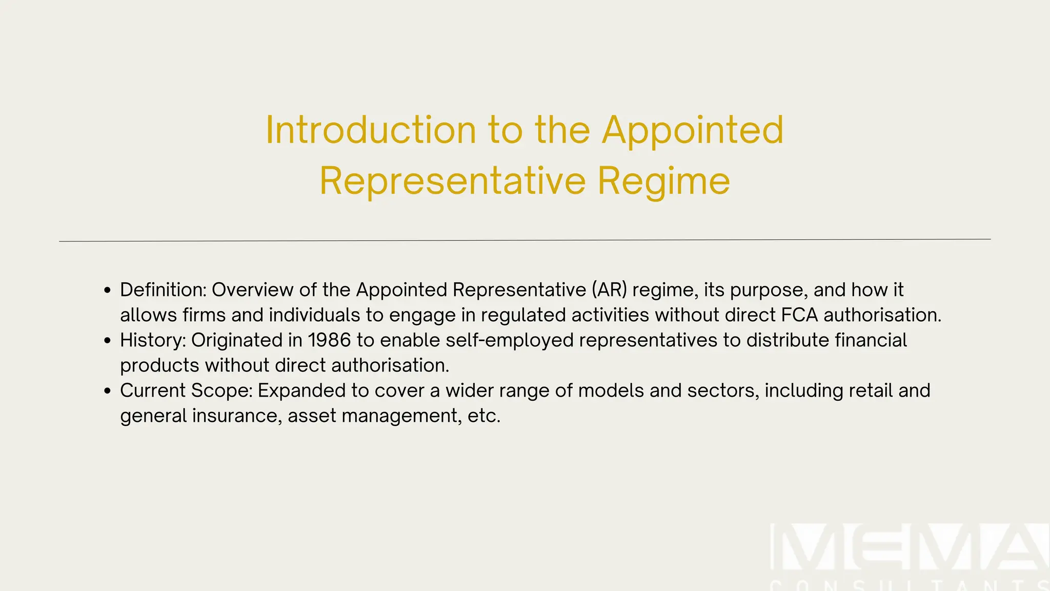 Understanding the Appointed Representative Regime A Guide for Financial ...