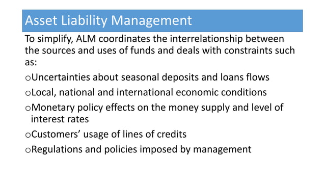 Understanding the asset liability management ALM | PPTX | Business ...