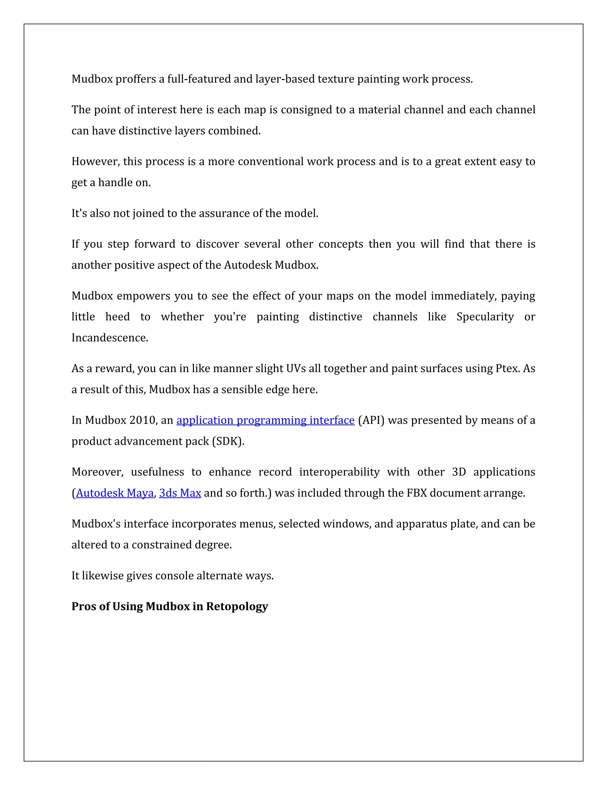 Understanding The Background Of Mudbox | PDF