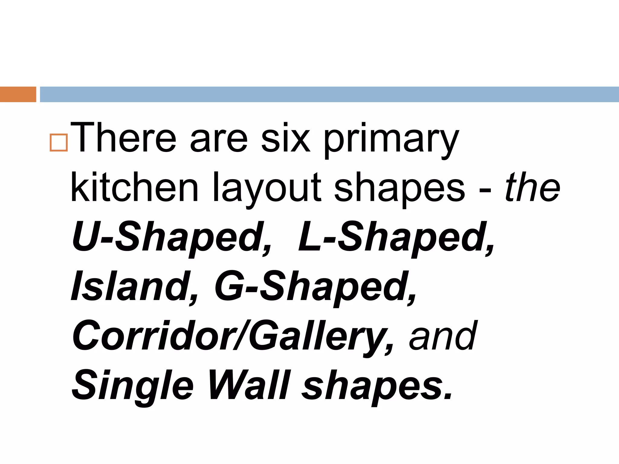 Understanding the basic kitchen layout | PPTX