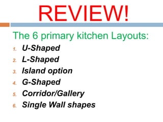 Understanding the basic kitchen layout | PPTX