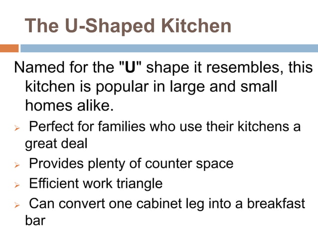 Understanding the basic kitchen layout | PPTX | Interior Decorating ...