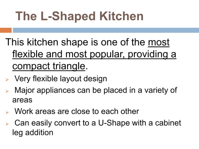 Understanding the basic kitchen layout | PPTX | Interior Decorating ...