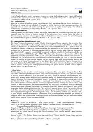 Understanding the basic principles of population genetics and its ...