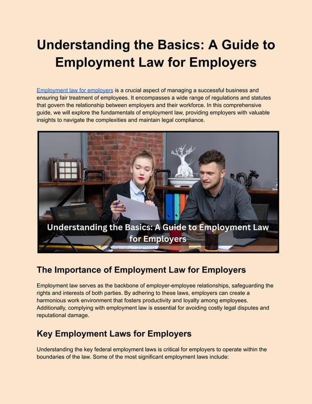 Understanding the Basics_ A Guide to Employment Law for Employers.pdf
