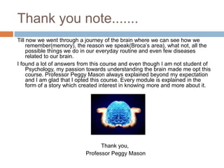 Understanding the Brain : The Neurobiology of Everyday Life Final ...