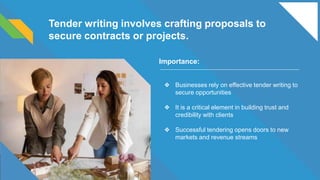 Understanding The Basics Of Tender Writing | PPT