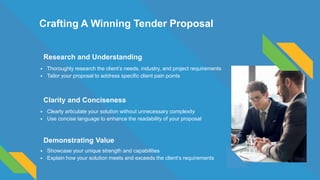 Understanding The Basics Of Tender Writing | PPT
