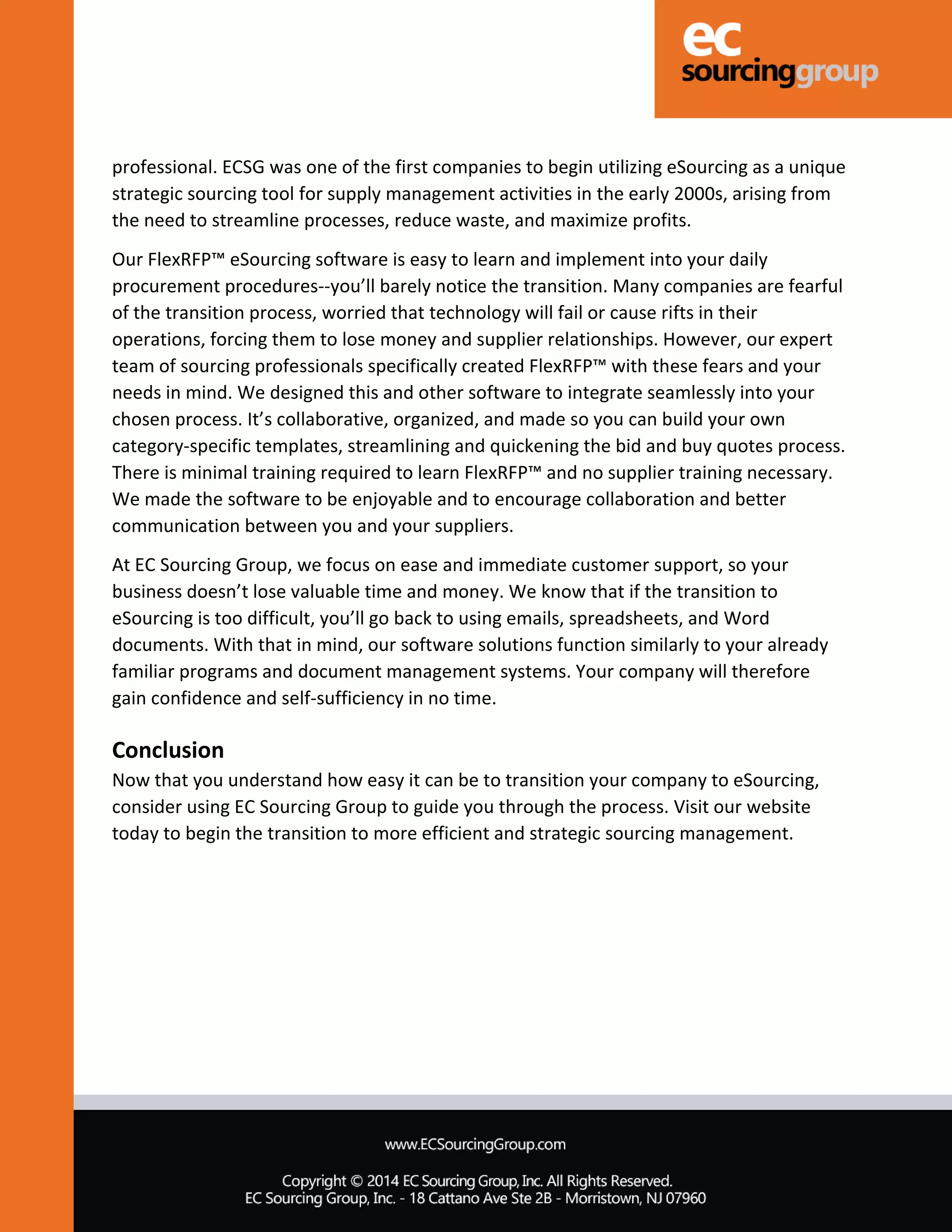 Understanding the Benefits of eSourcing | PDF