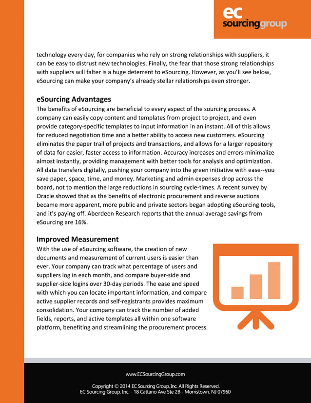 Understanding the Benefits of eSourcing | PDF | Green Solutions | Business