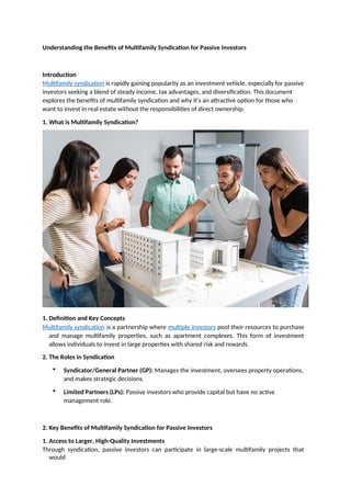 Understanding the Benefits of Multifamily Syndication for Passive ...
