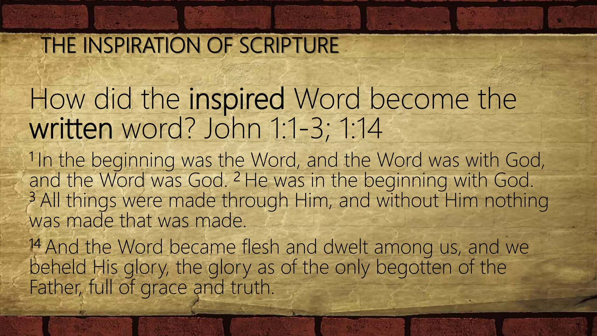 Understanding the bible session 1 | PPTX | Christianity | Religion ...