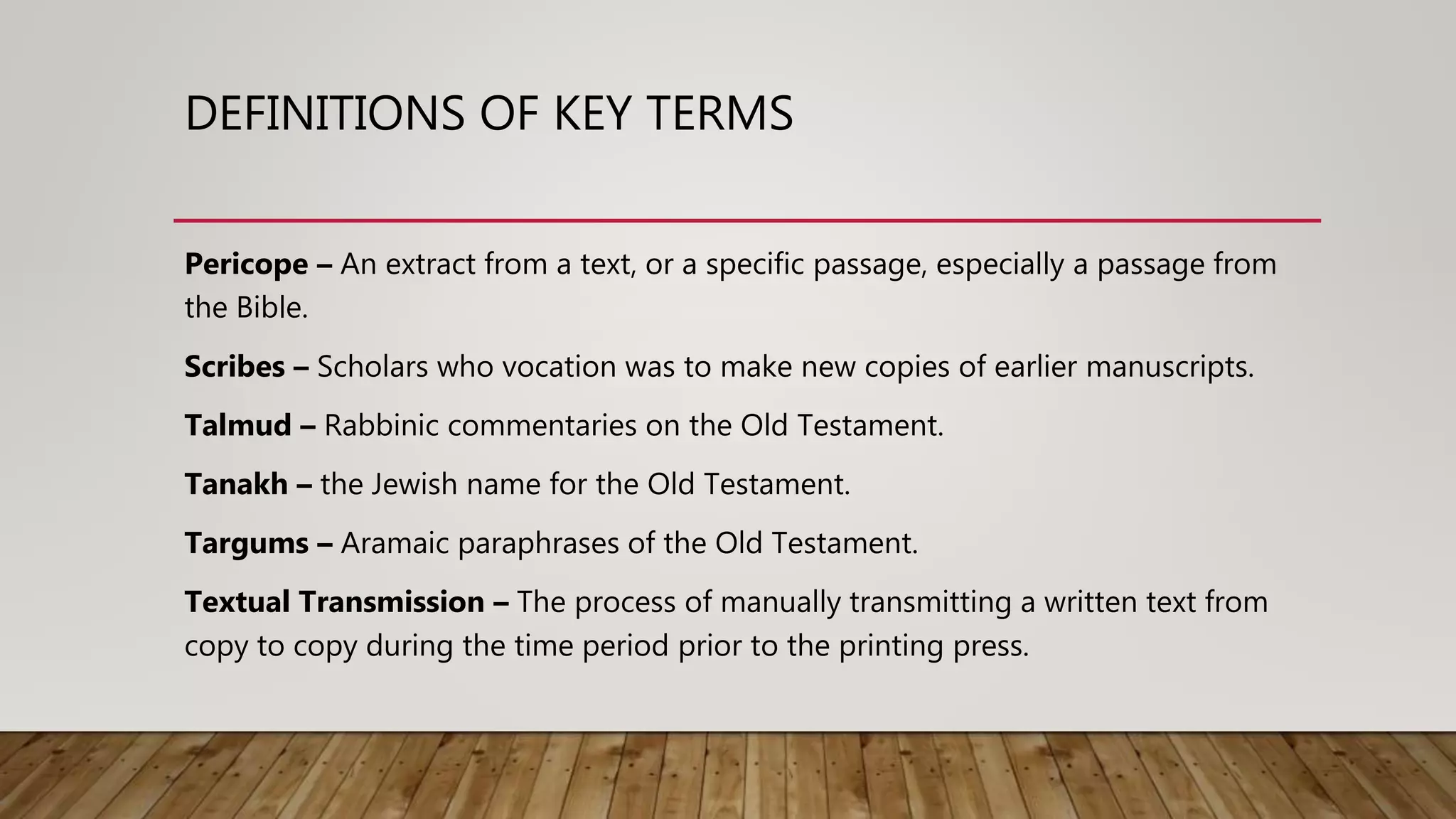 Understanding the bible session 1 | PPTX